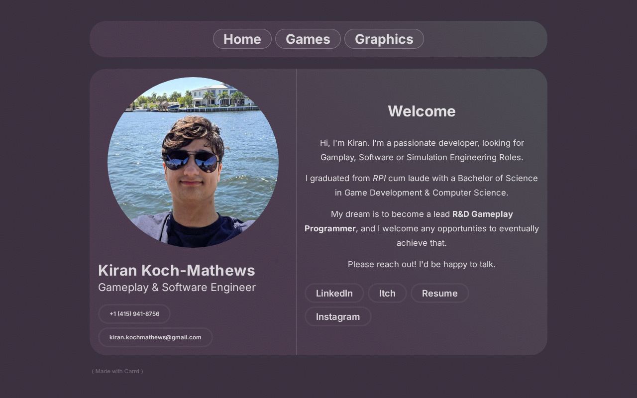 Kiran Koch-Mathews Portfolio